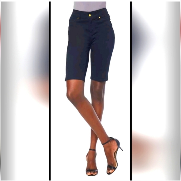 IMAN | Shorts | Iman Global Chic Curve Appeal 36 Black Denim Womens ...